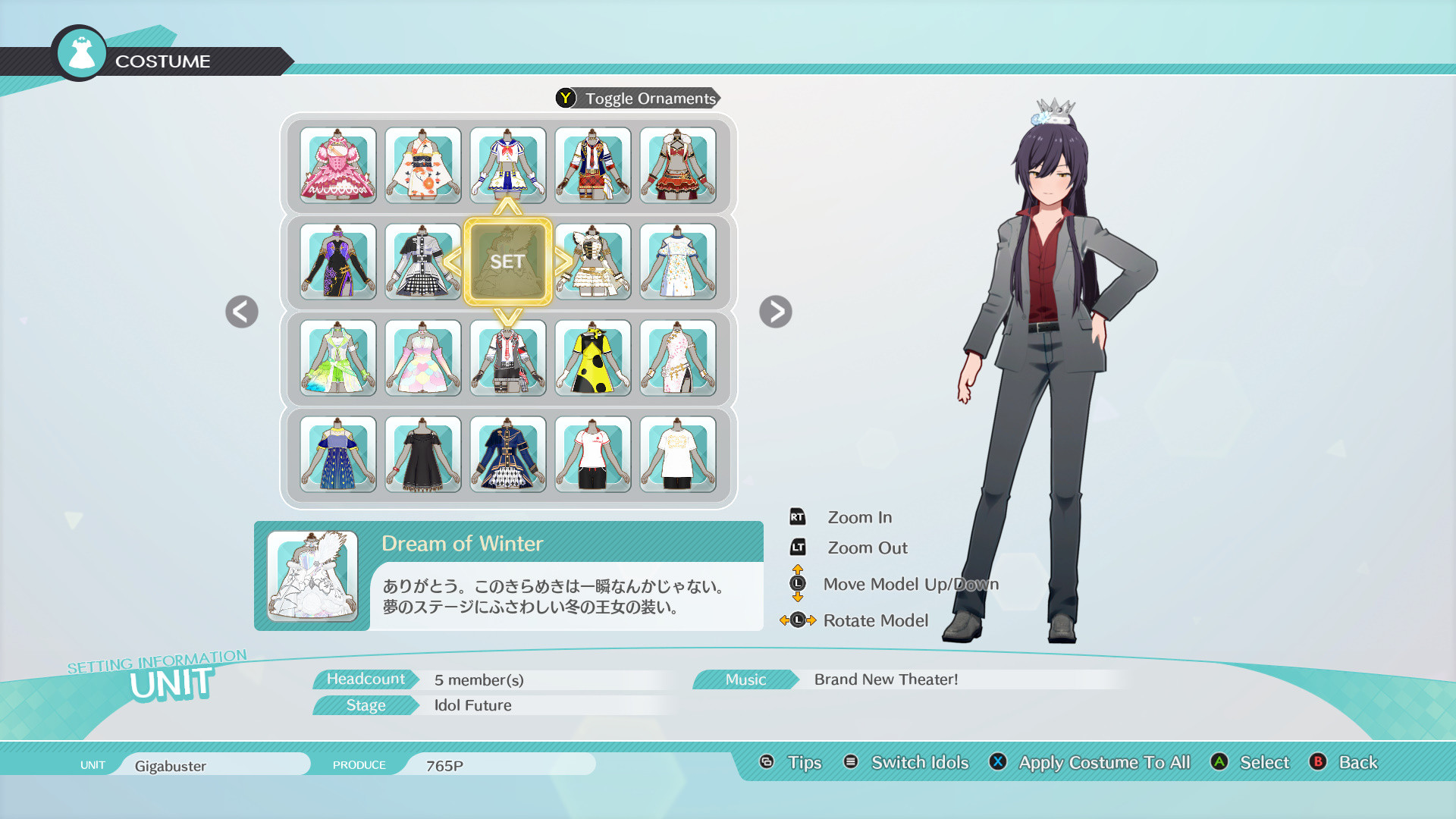 Kazuma Kiryu Outfit over Dream of Winter Mod for THE IDOLM@STER STARLIT ...