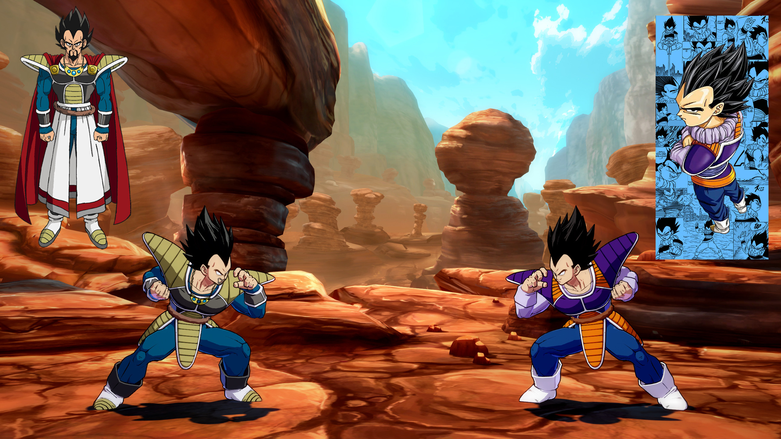 Base Vegeta Recolors Mod for Dragon Ball FighterZ | DB:FZ Mods