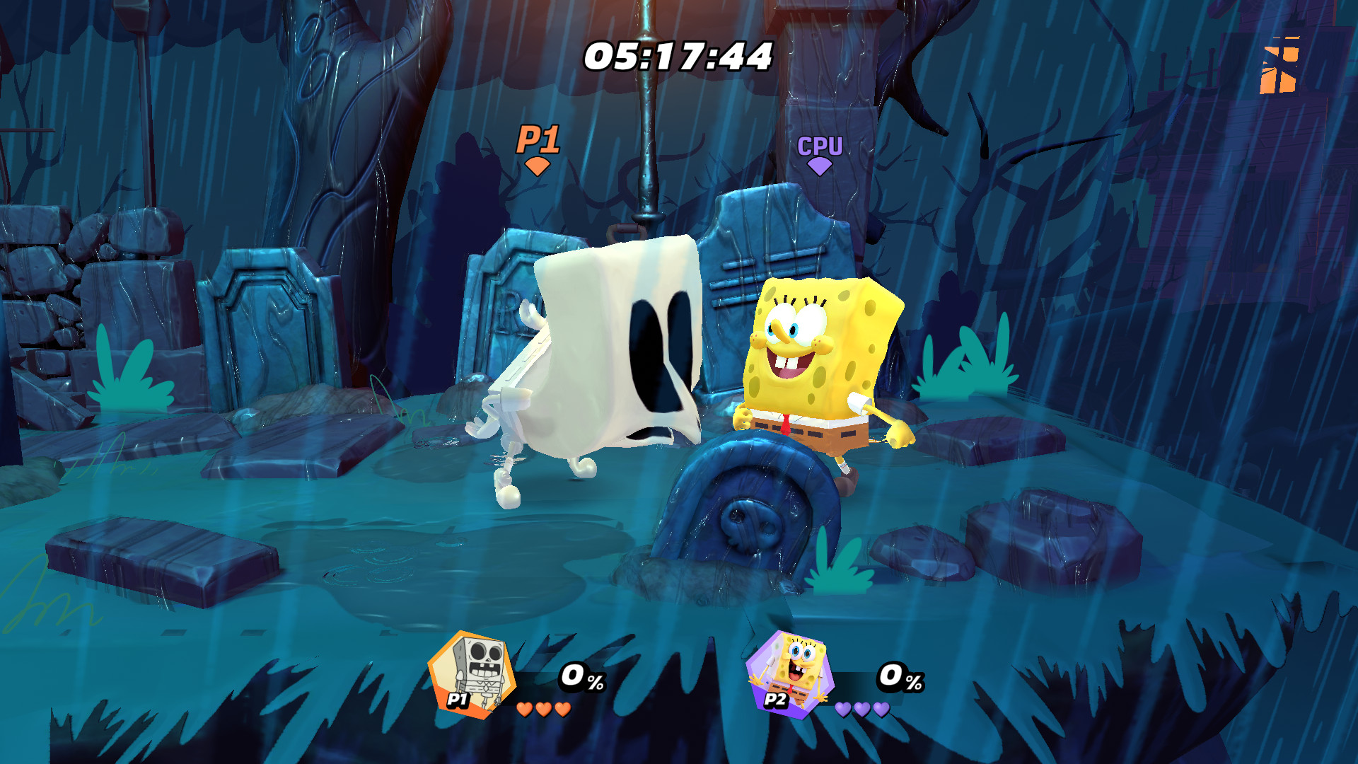 Skeleton Spongebob [Nickelodeon All-Star Brawl] [Mods]