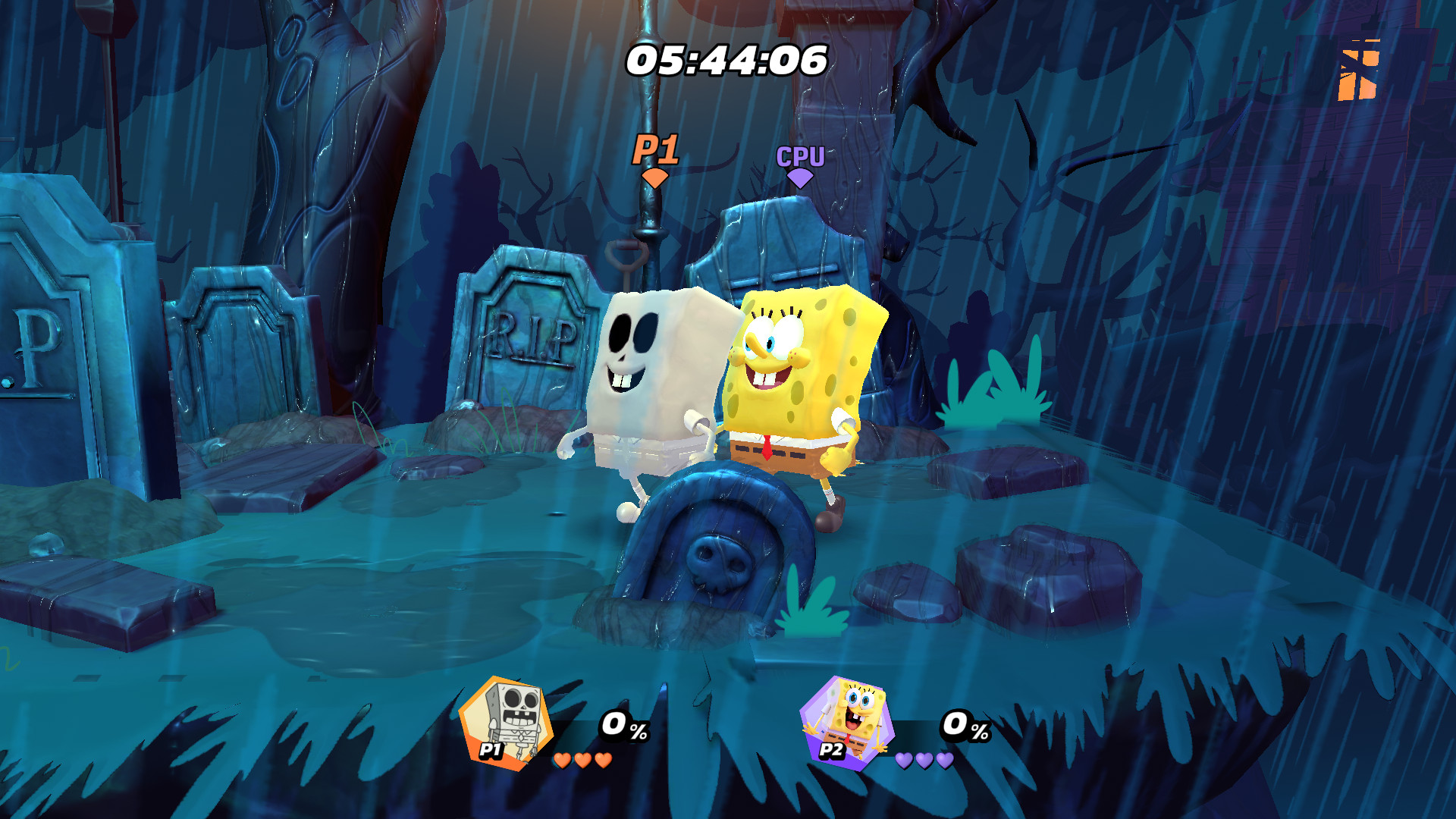 Skeleton Spongebob [Nickelodeon All-Star Brawl] [Mods]