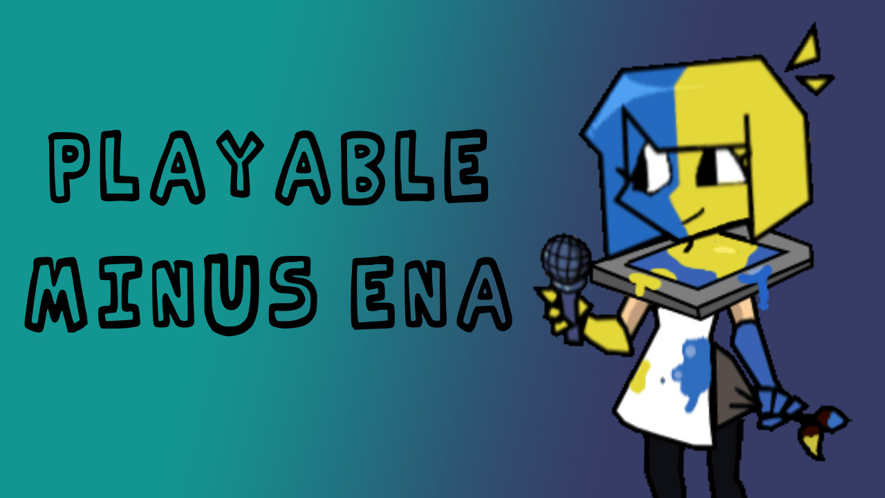 Playable Minus ENA Mod for Friday Night Funkin' | FNF Mods
