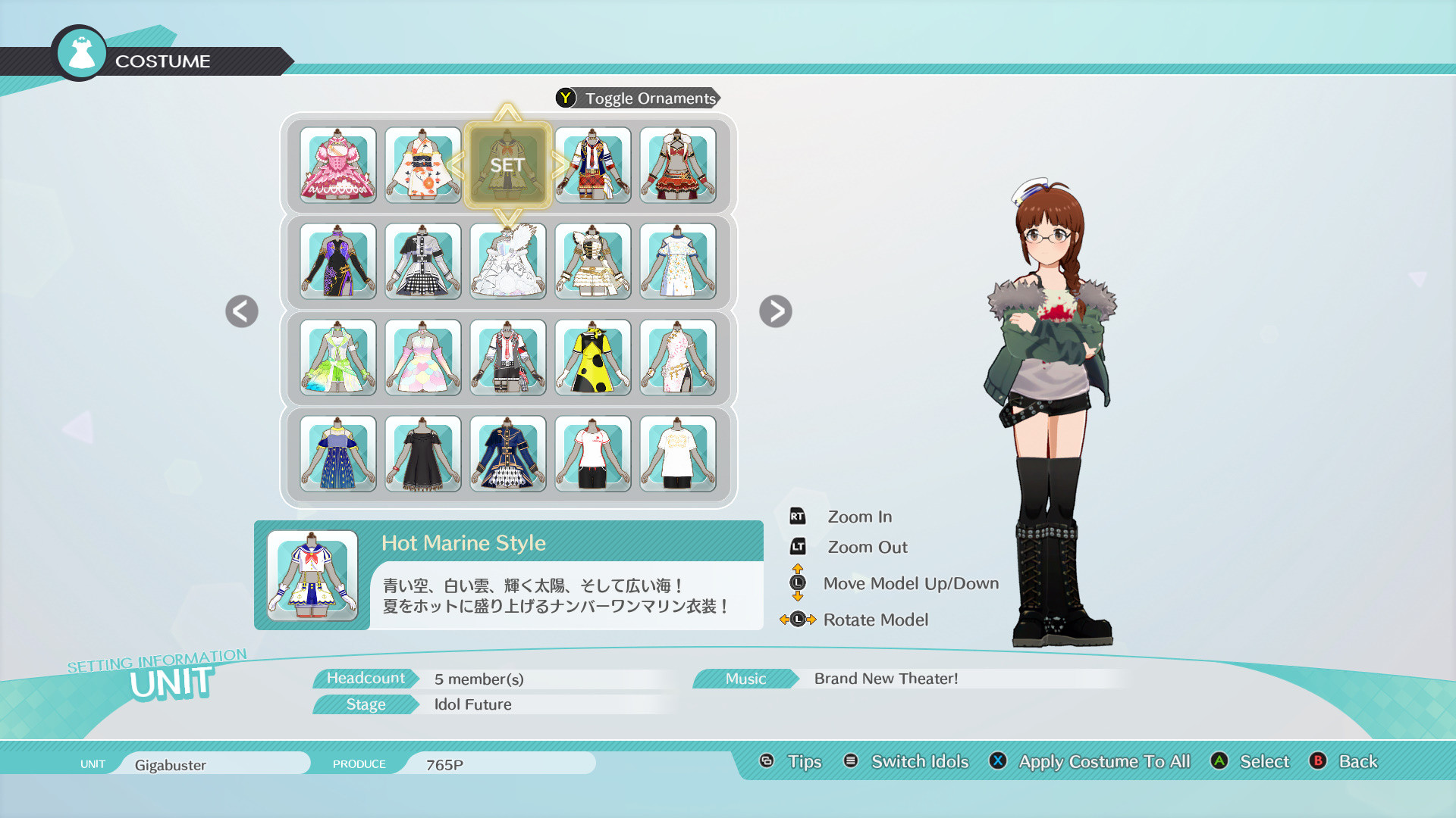 Persona 5 Futaba outfit Over Hot Marine Style Mod for THE IDOLM@STER ...