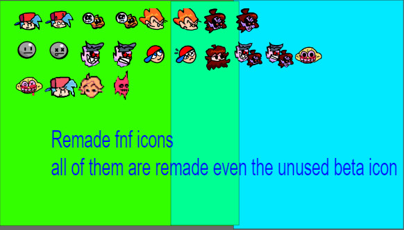 Remade fnf icons Mod for Friday Night Funkin' | FNF Mods