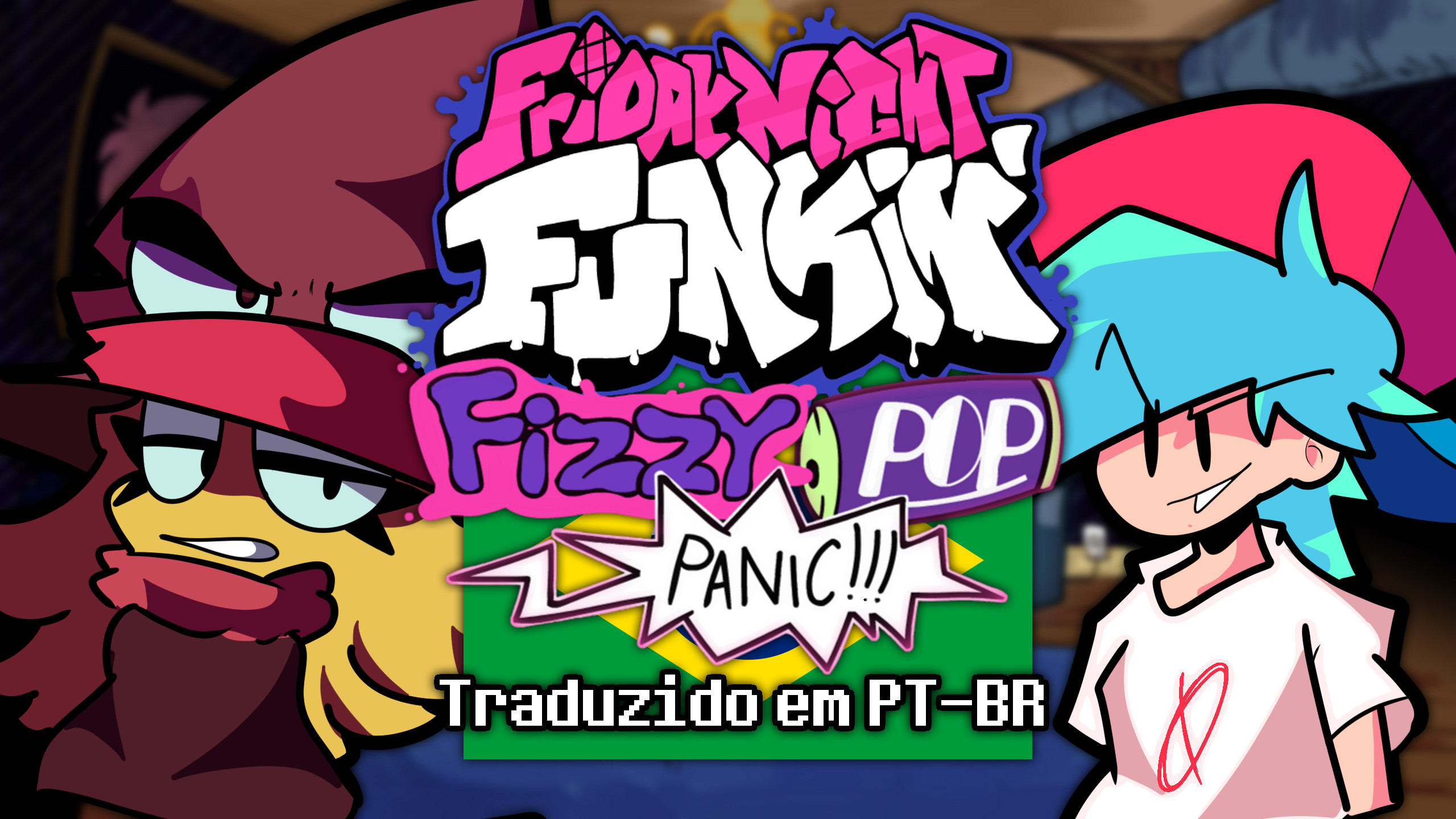 FNF | Fizzy Pop Panic | Traduzido em PT-BR [Friday Night Funkin'] [Mods]