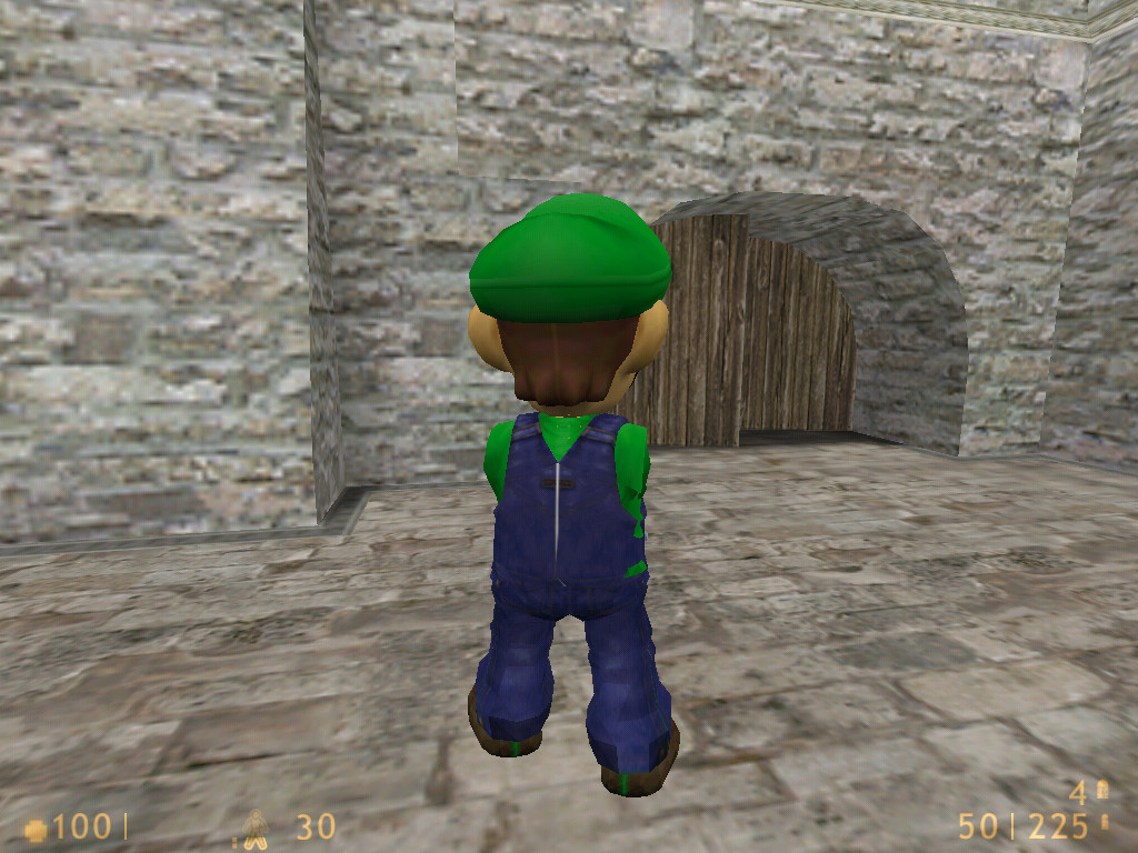 Luigi Super Smash Bros Melee Playermodel Mod for Half-Life | HL Mods
