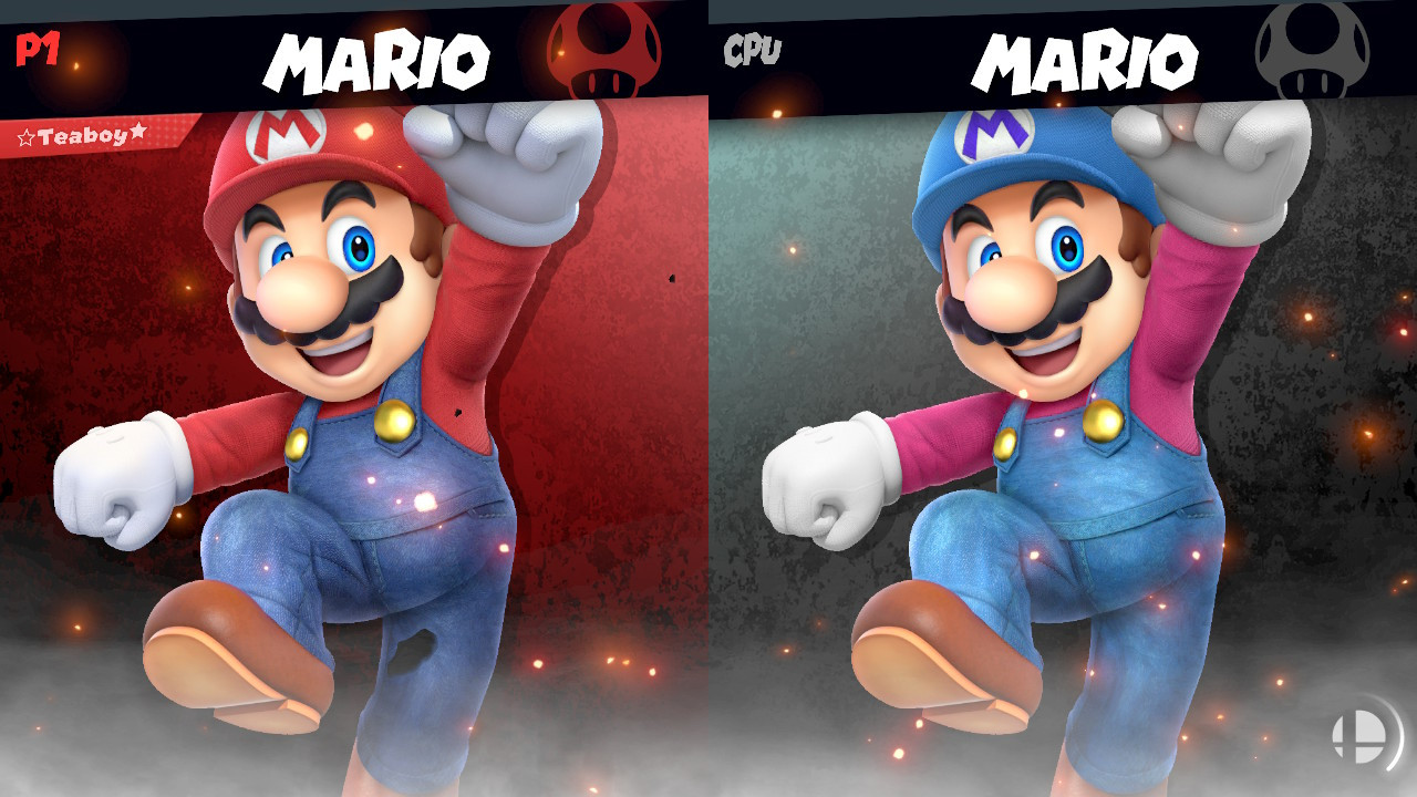 Team Destination Mario render UI (With Alts!) Mod for Super Smash Bros ...