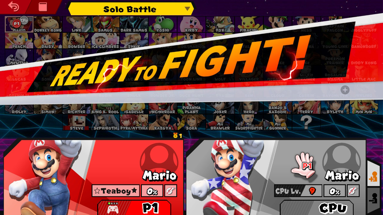 Team Destination Mario render UI (With Alts!) Mod for Super Smash Bros ...