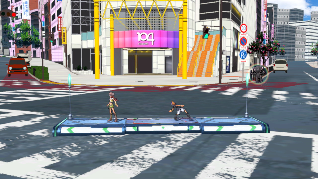 Shibuya 104 (TWEWY) over Prism Tower (with music) Mod for Super Smash ...