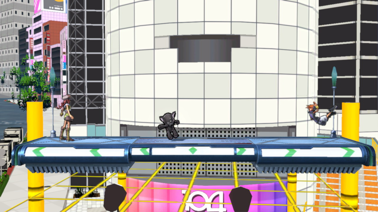 Shibuya 104 (TWEWY) over Prism Tower (with music) Mod for Super Smash ...