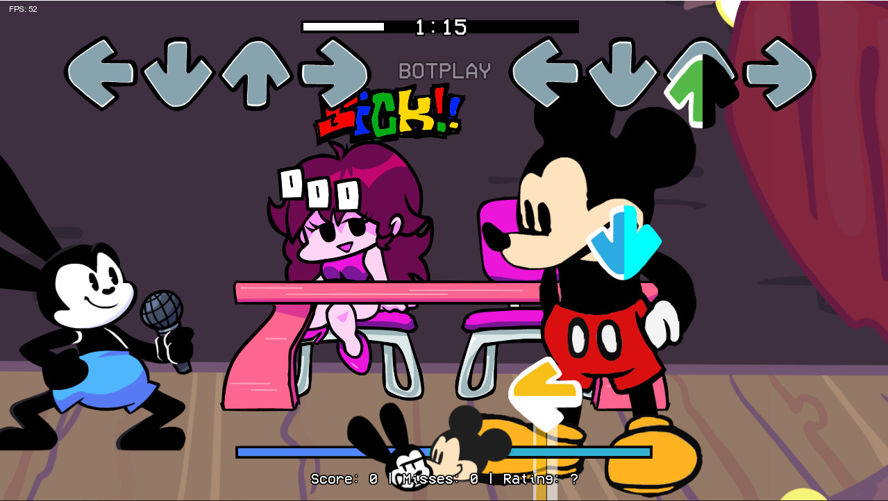 Vs Oswald but mickey is here Mod for Friday Night Funkin' | FNF Mods