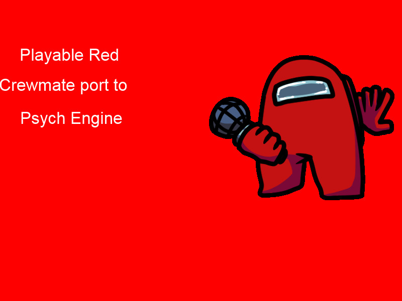Playable Red Crewmate Port to Psych engine Mod for Friday Night Funkin ...