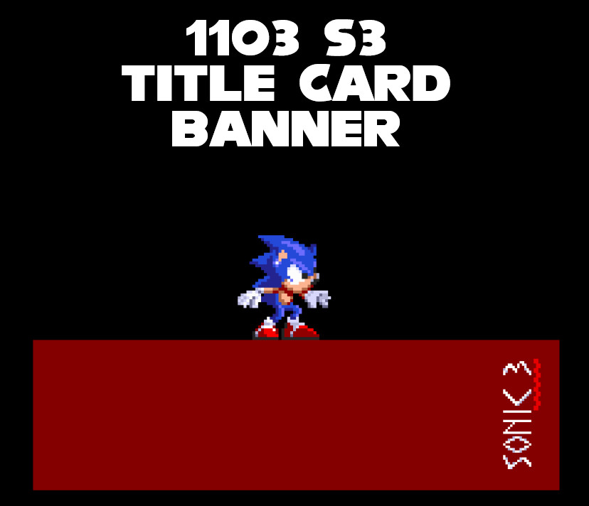 1103 S3 Title Card Banner Mod for Sonic 3 A.I.R. | S3AIR Mods