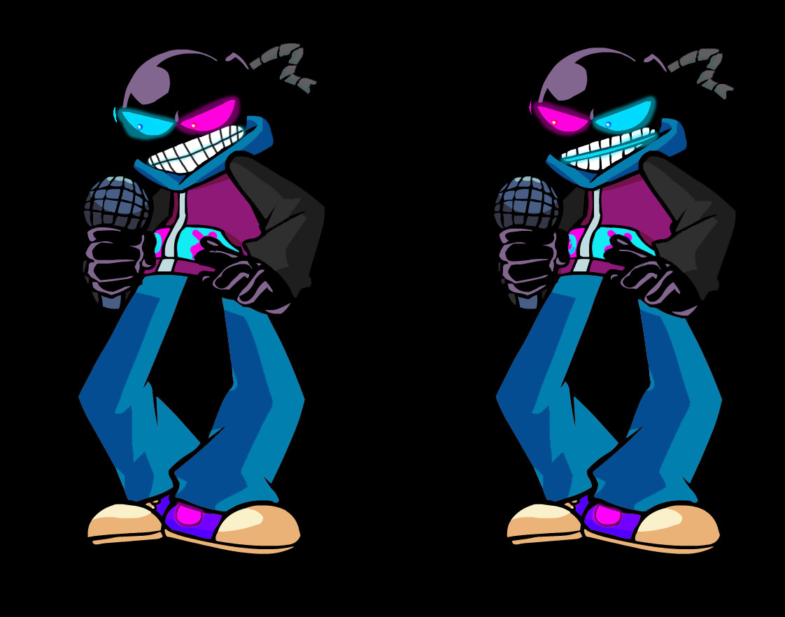 Whitty Different Idle Skin Notes Over BF Mod for Friday Night Funkin ...