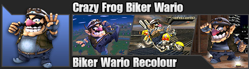 Crazy Frog Biker Wario [Super Smash Bros. Brawl] [Mods]
