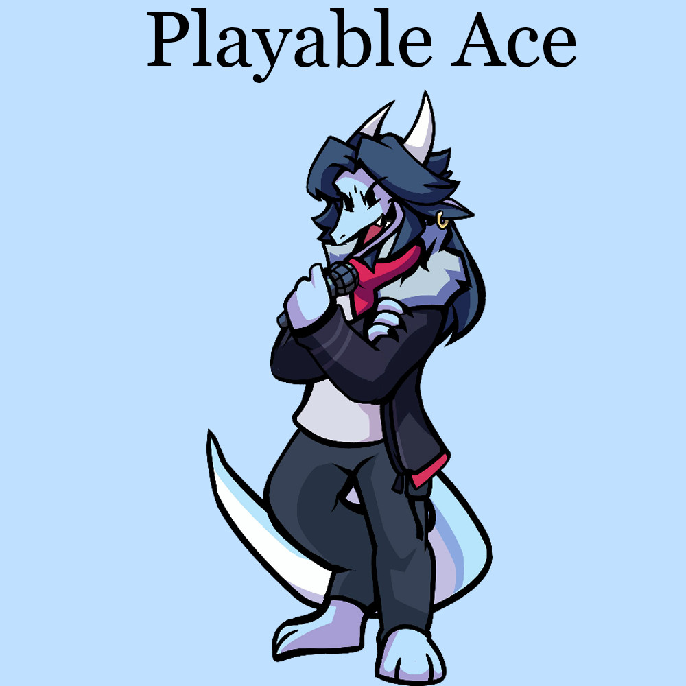 Playable Ace (Kamex) [Friday Night Funkin'] [Mods]