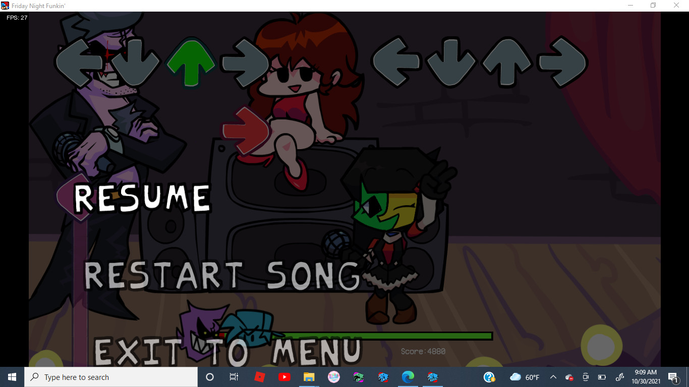 green ena Mod for Friday Night Funkin' | FNF Mods