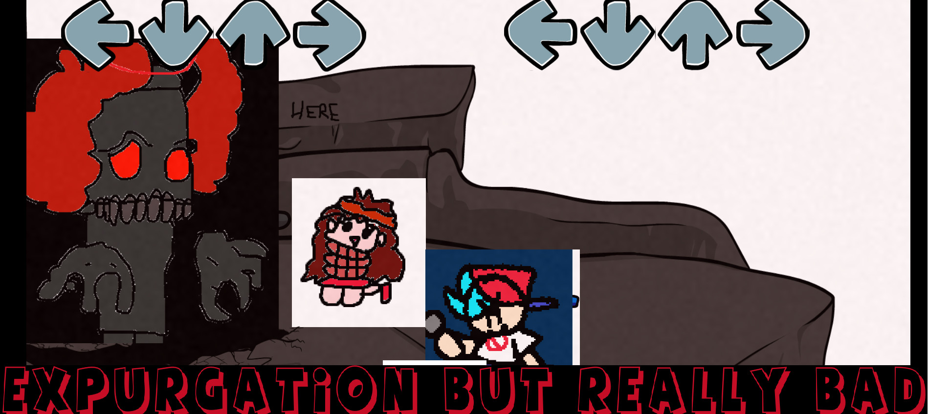 Expurgation But Really Bad Mod for Friday Night Funkin' | FNF Mods