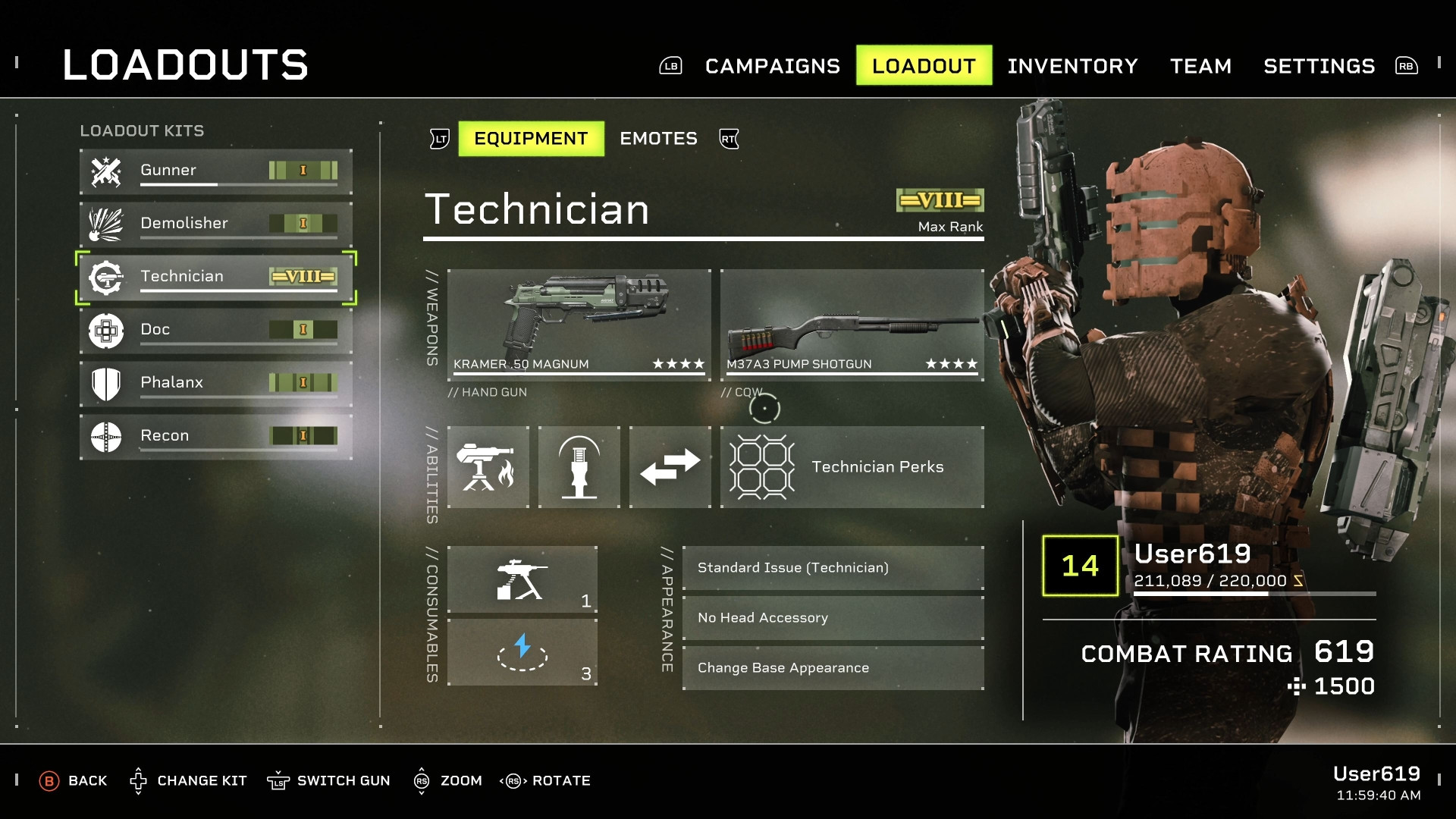 AFE Dead Space Isaac Engineer Suit Mod [Aliens: Fireteam Elite] [Mods]