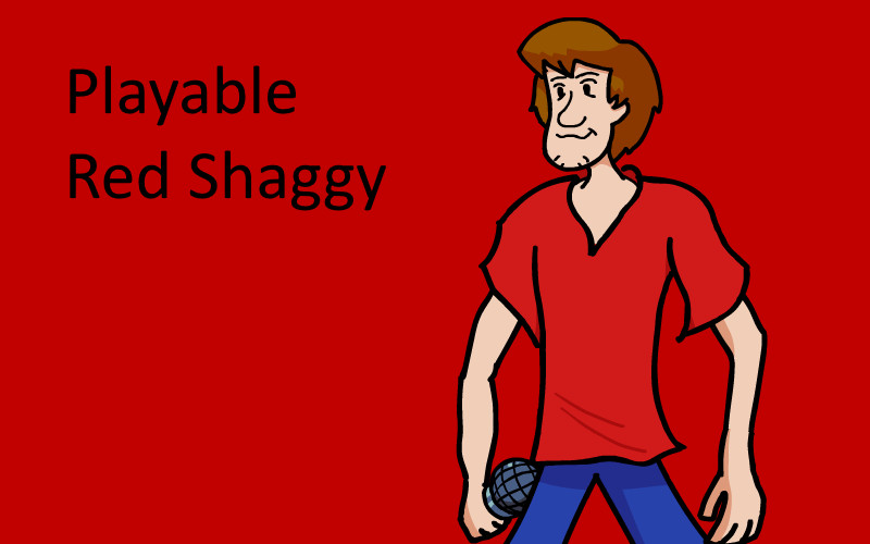 Playable Red Shaggy Mod for Friday Night Funkin' | FNF Mods