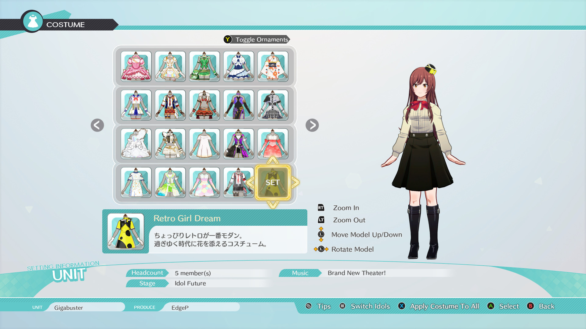 Mitsuru Kirijo outfit over Retro Girl Dream [THE IDOLM@STER STARLIT ...