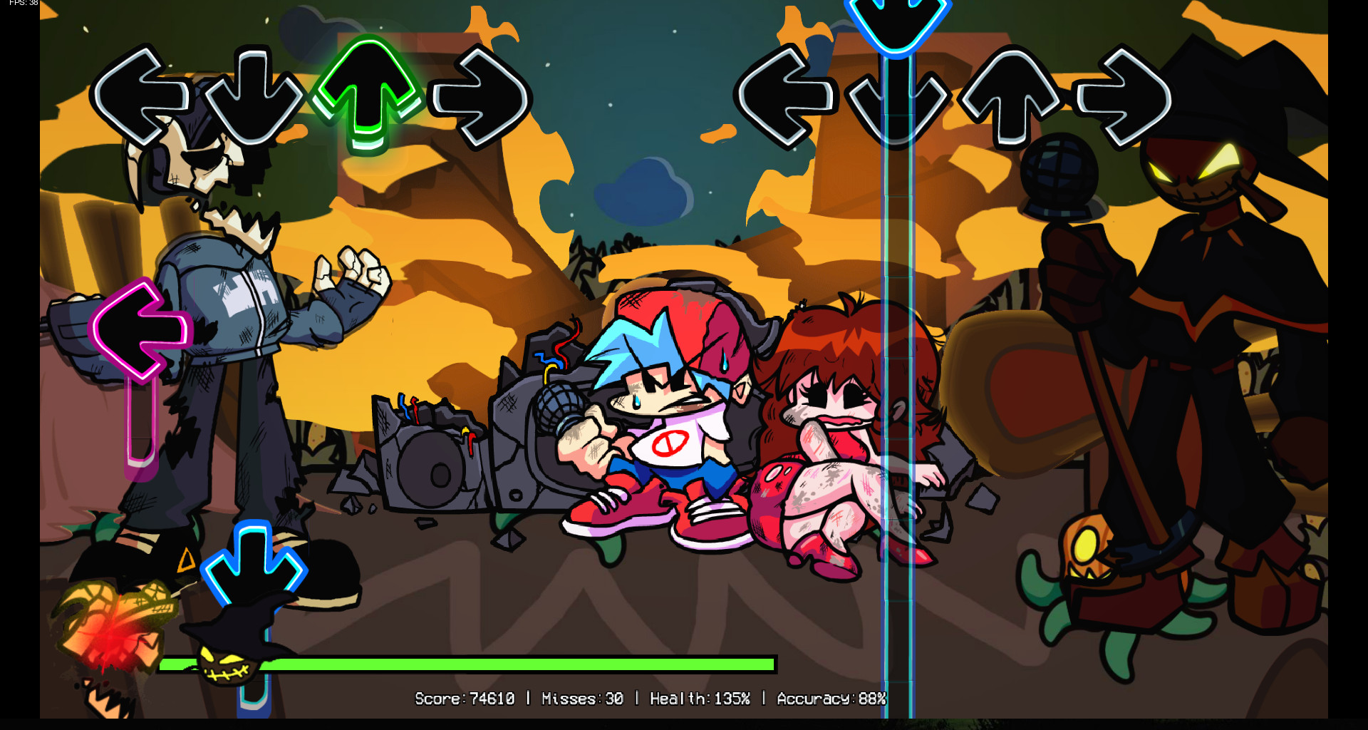 Playable Zardy (Dark) [Friday Night Funkin'] [Mods]