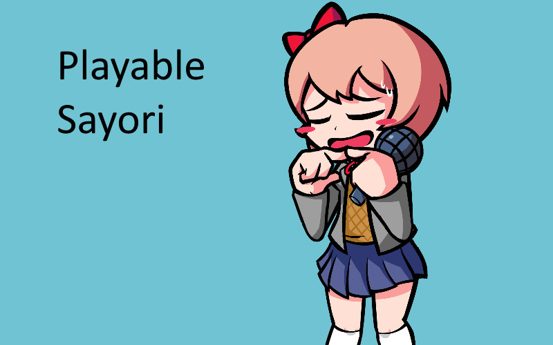 Playable Sayori Mod for Friday Night Funkin' | FNF Mods