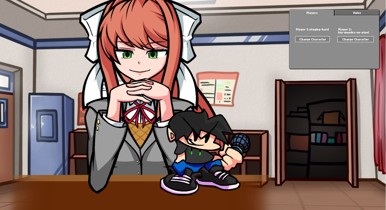 FNF Doki Doki Takeover for FNF Multiplayer Mod for Friday Night Funkin ...