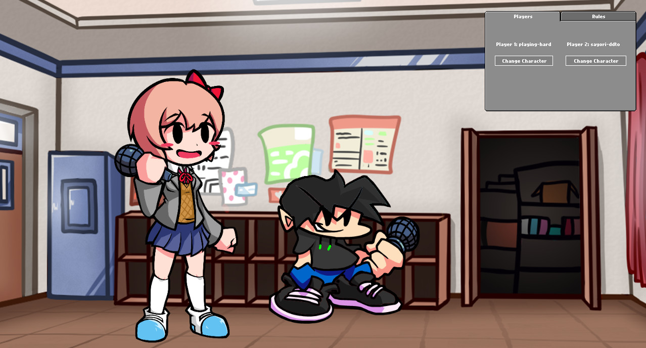 FNF Doki Doki Takeover for FNF Multiplayer Mod for Friday Night Funkin ...