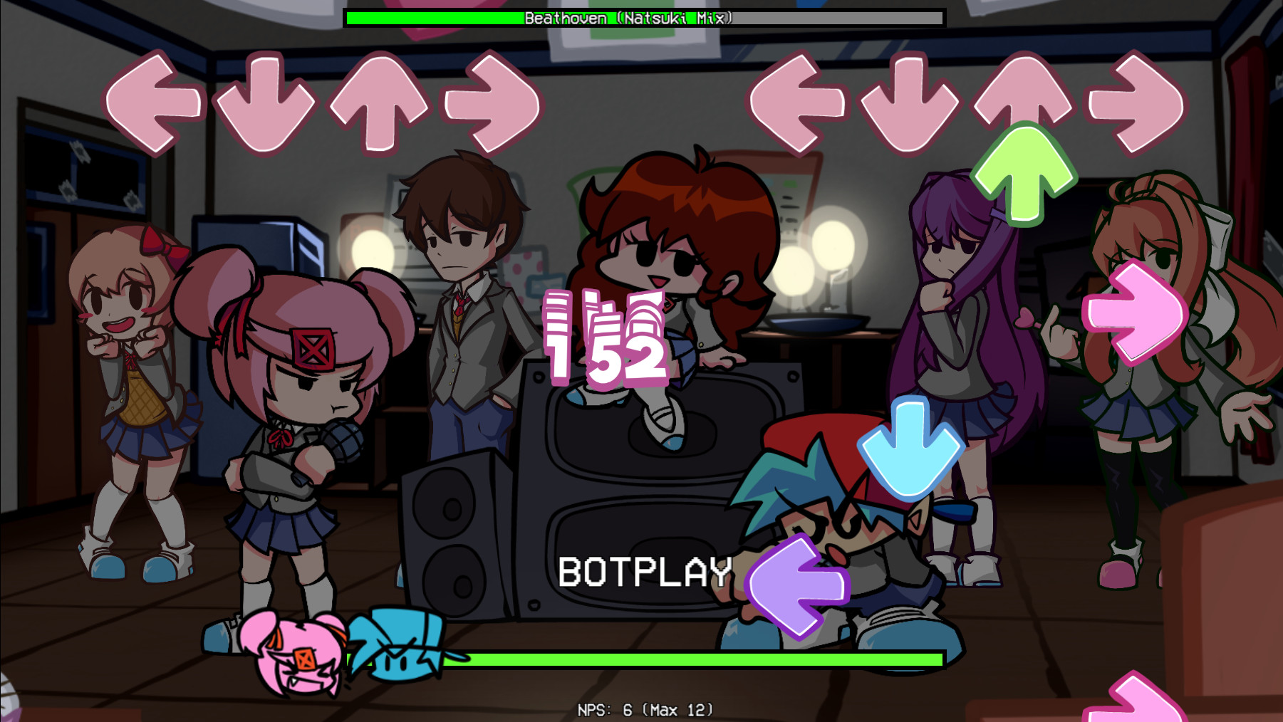 Doki Doki Takeover Character Mix Song Recharts [Friday Night Funkin ...