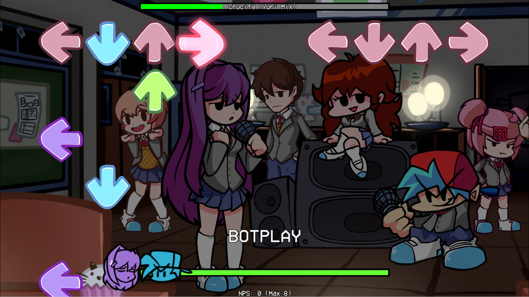 Doki Doki Takeover Character Mix Song Recharts [Friday Night Funkin ...