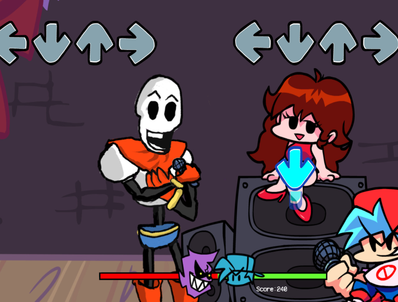 just a papyrus sprite swap [Friday Night Funkin'] [Mods]