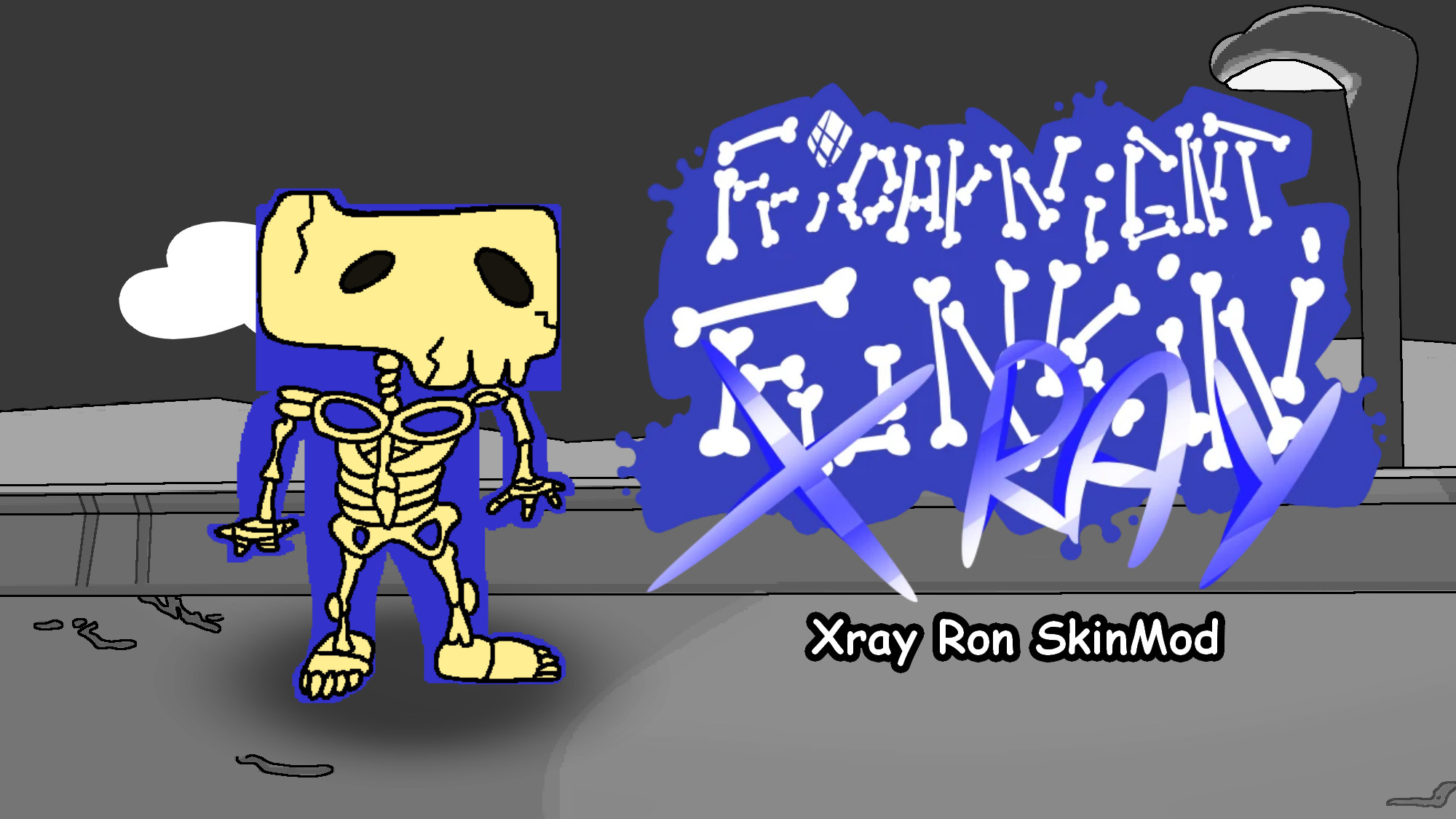 Xray Ron (Skin Mod) [Friday Night Funkin'] [Mods]