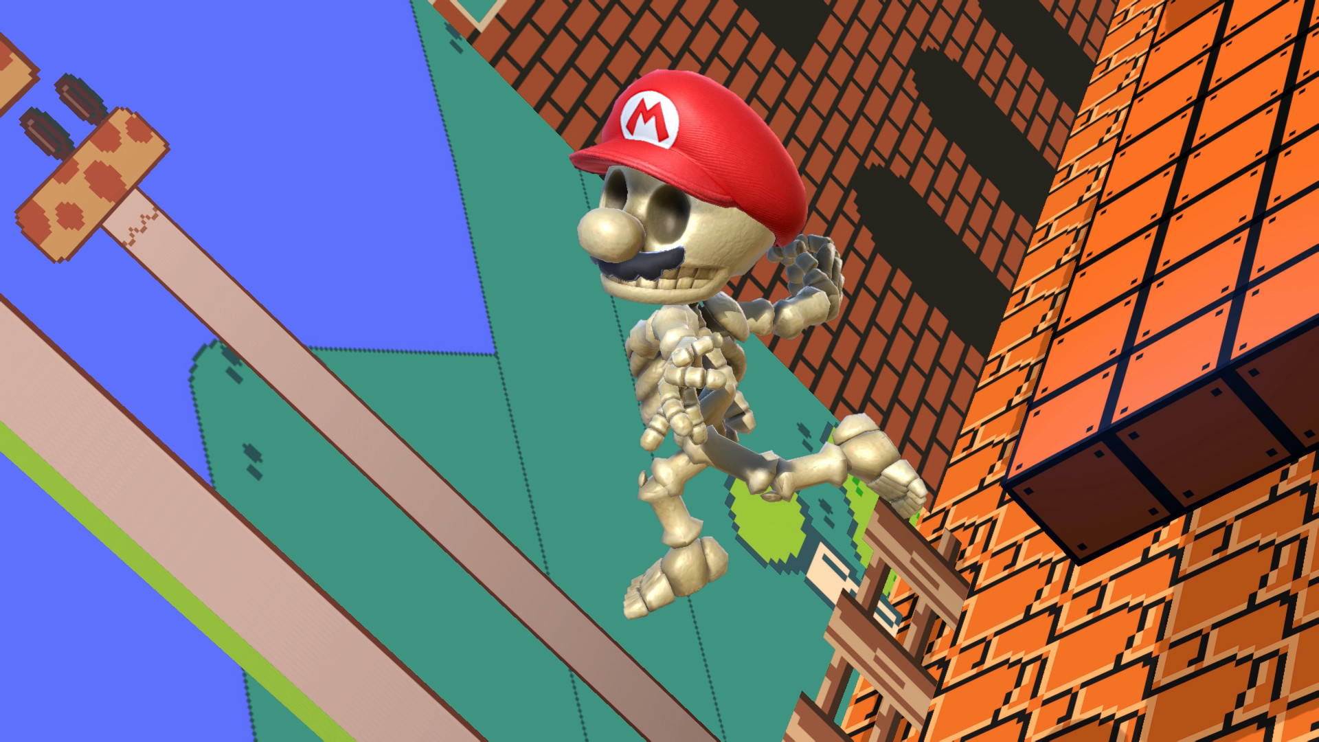 Skeleton Mario Mod for Super Smash Bros. Ultimate | SSBU Mods