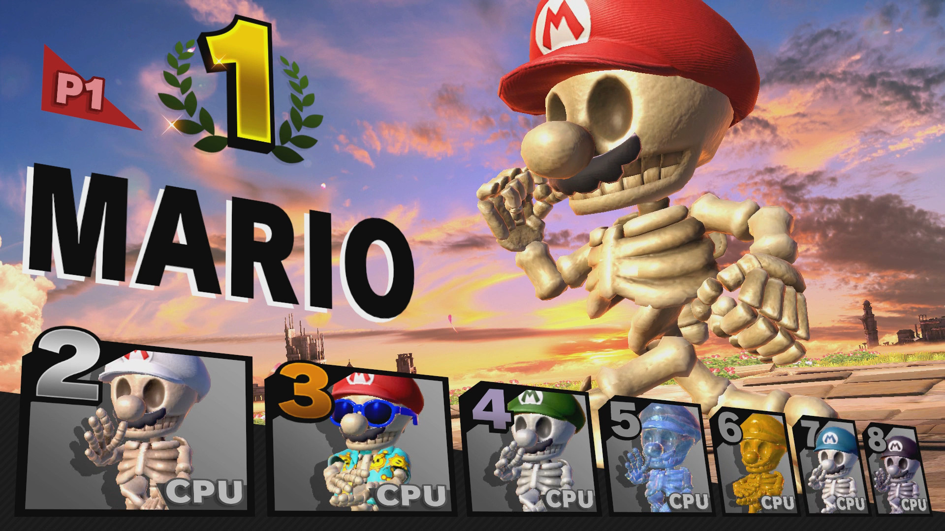 Skeleton Mario Mod for Super Smash Bros. Ultimate | SSBU Mods