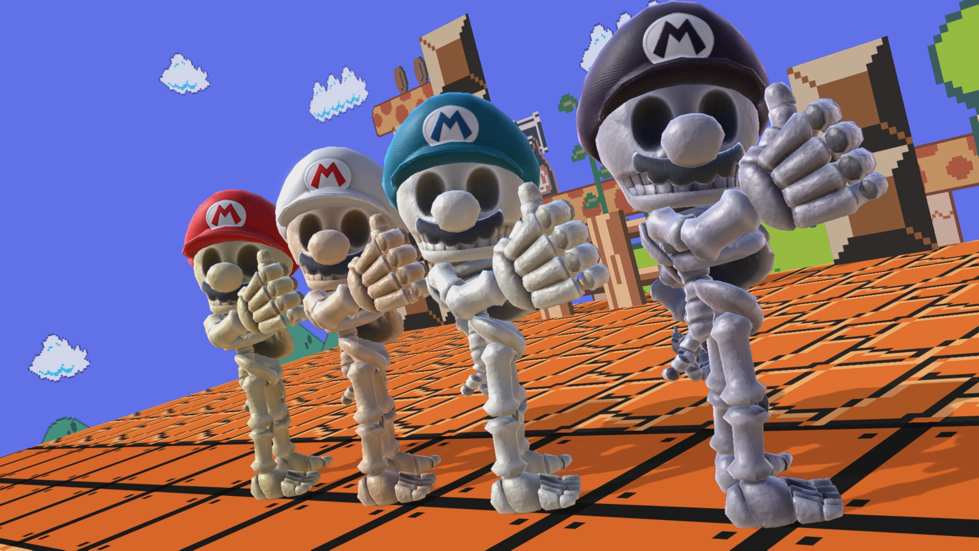 Skeleton Mario Mod for Super Smash Bros. Ultimate | SSBU Mods