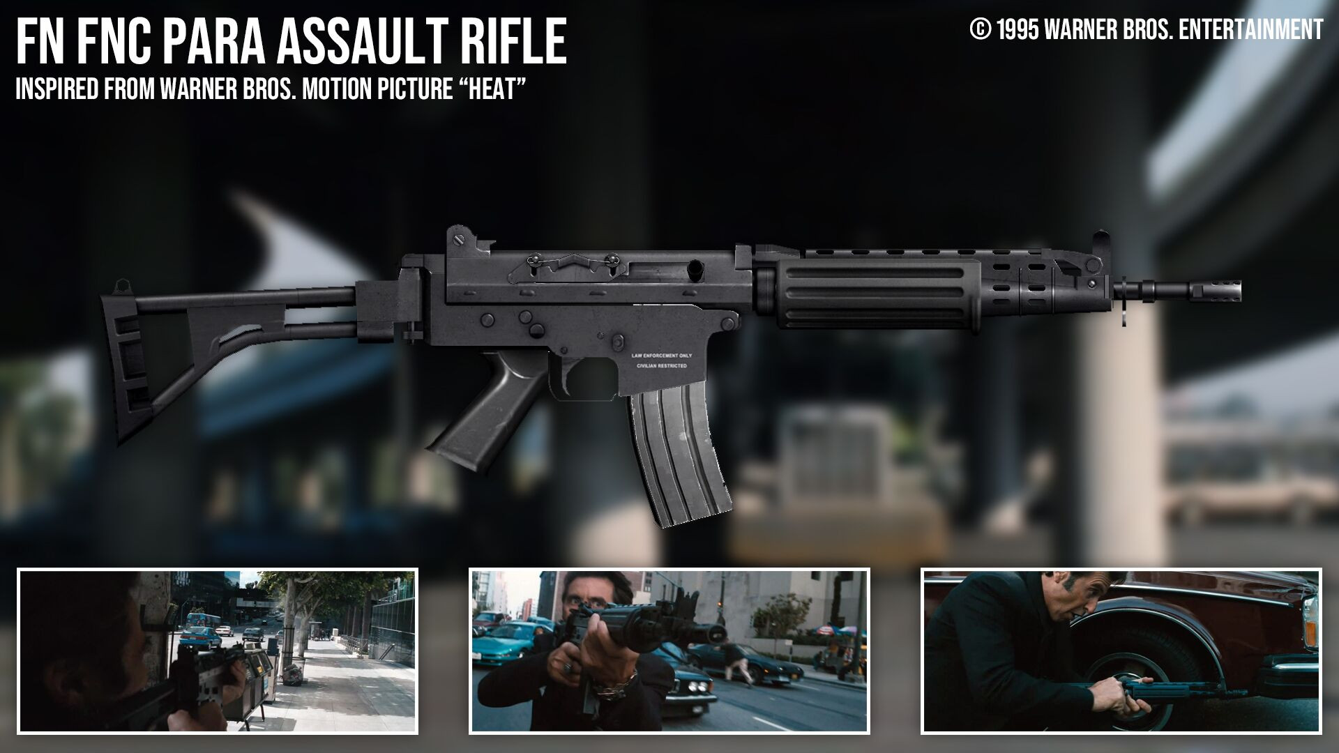 HEAT - FN FNC Para Assault Rifle Mod for Counter-Strike 1.6 | CS1.6 Mods