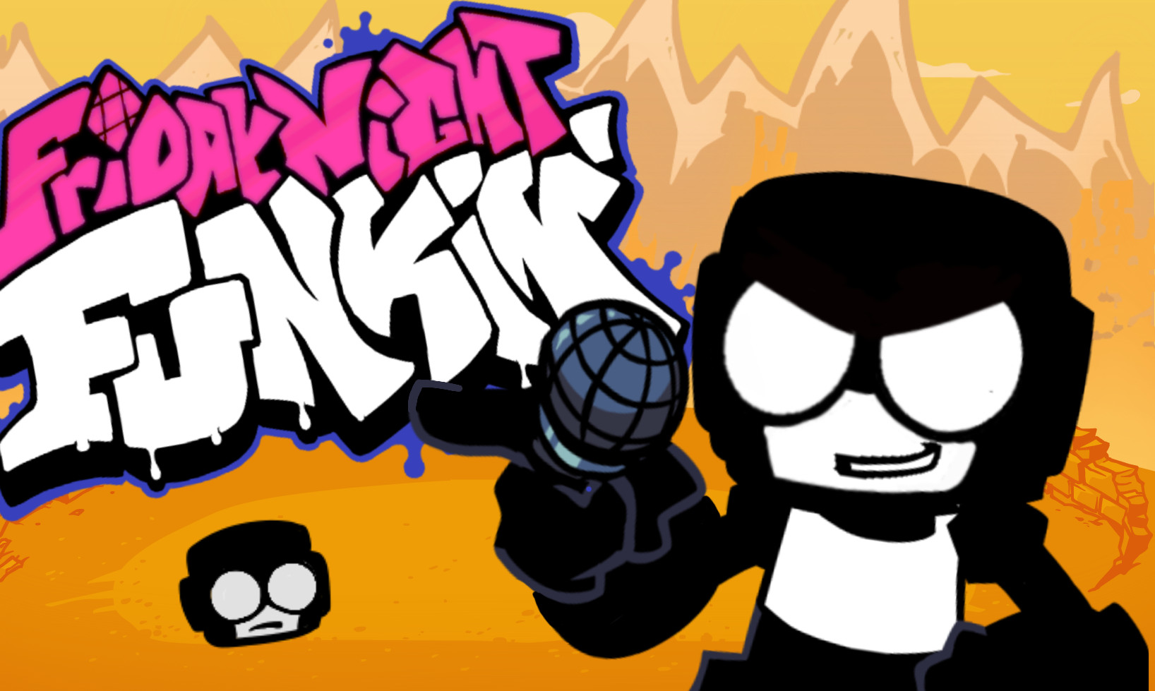 Steve over tankman Mod for Friday Night Funkin' | FNF Mods