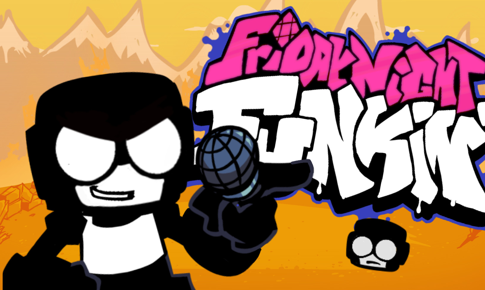 Steve over tankman Mod for Friday Night Funkin' | FNF Mods