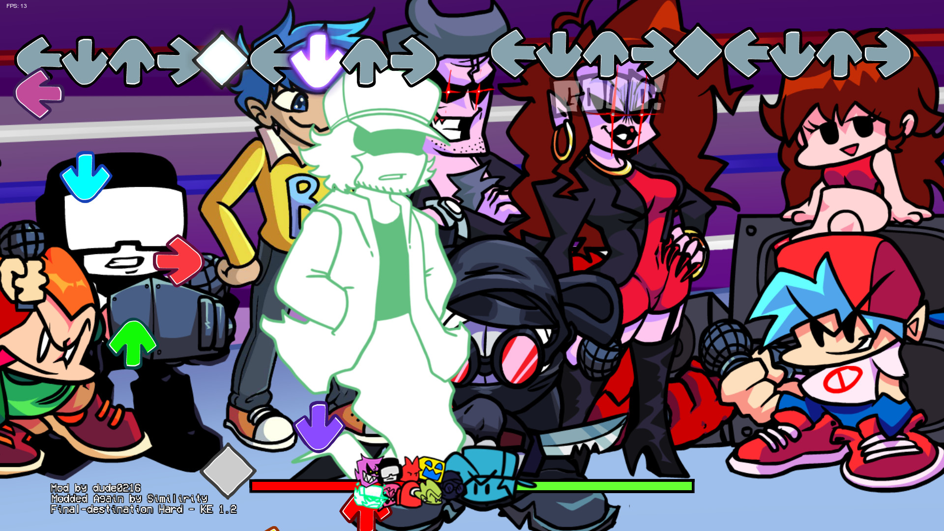 Final-Destination, but 15 players Mod for Friday Night Funkin' | FNF Mods