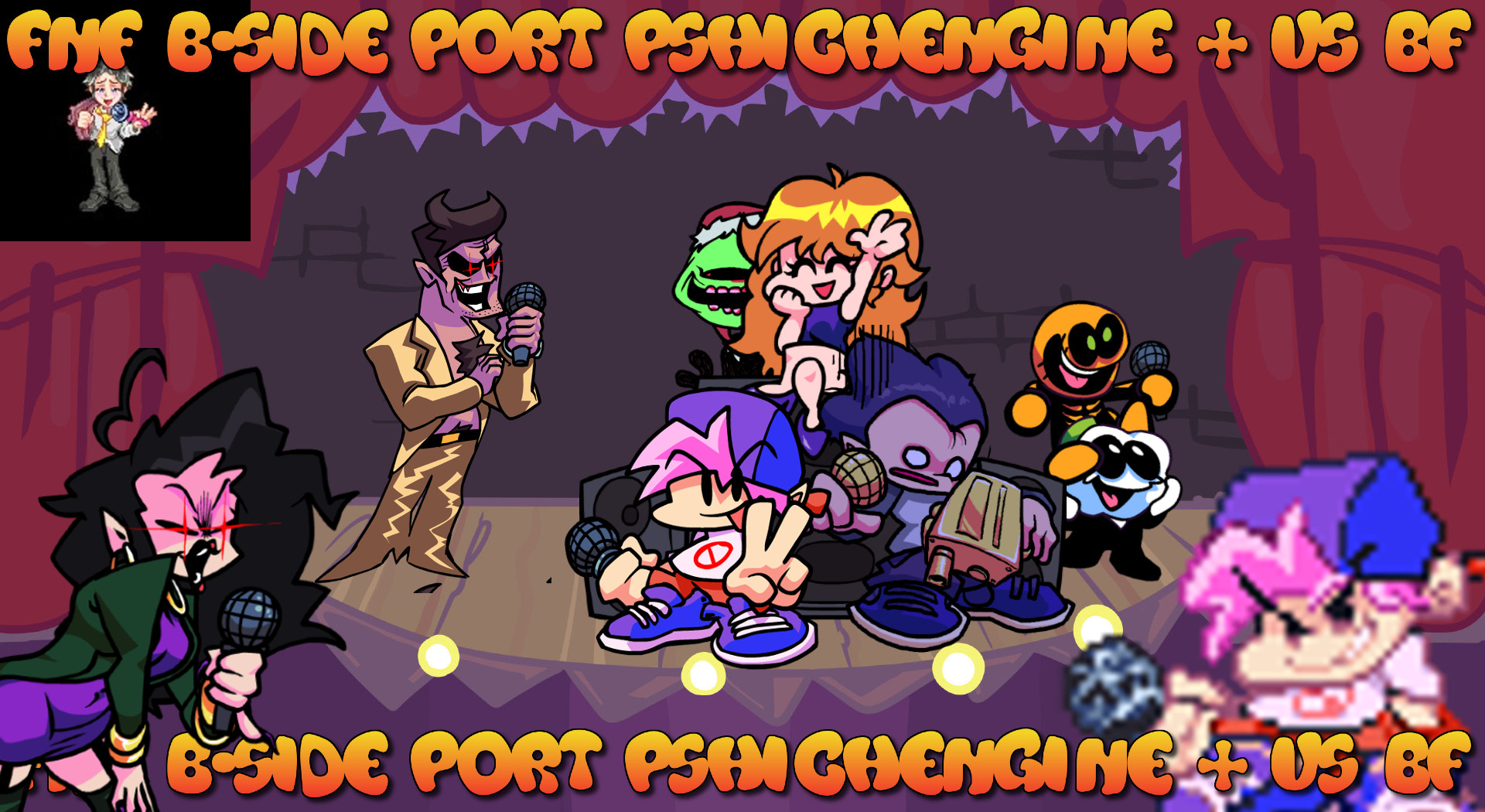 Friday night funkin'Bside Port PsychEngine + vs BF Mod for Friday Night ...