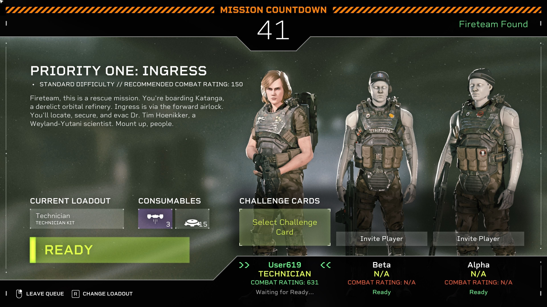 Marine Companion Invisible Mod [Aliens: Fireteam Elite] [Mods]