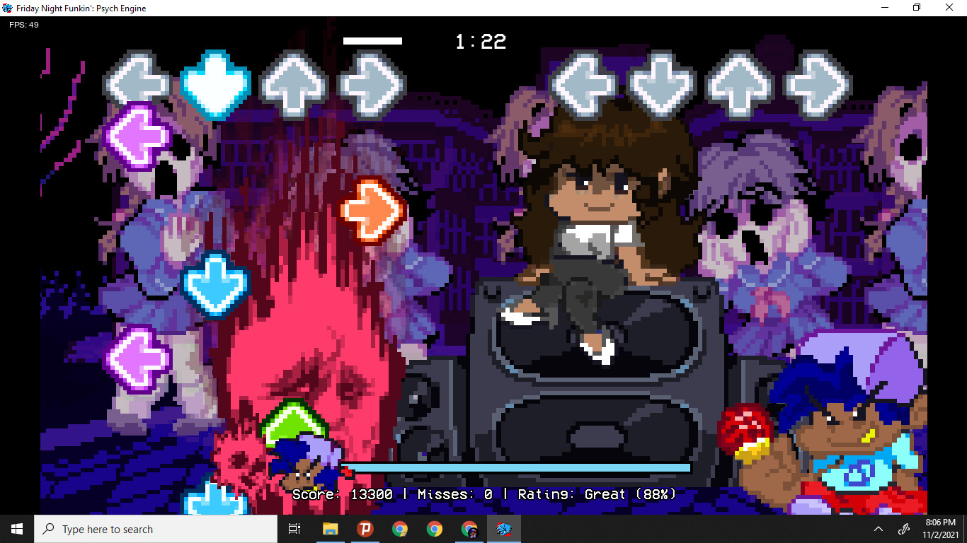 black bf red/gold mic update Mod for Friday Night Funkin' | FNF Mods