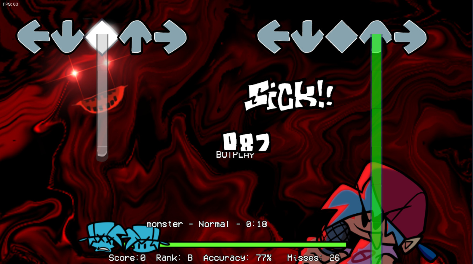 FNF VS RED RAGE [Friday Night Funkin'] [Mods]