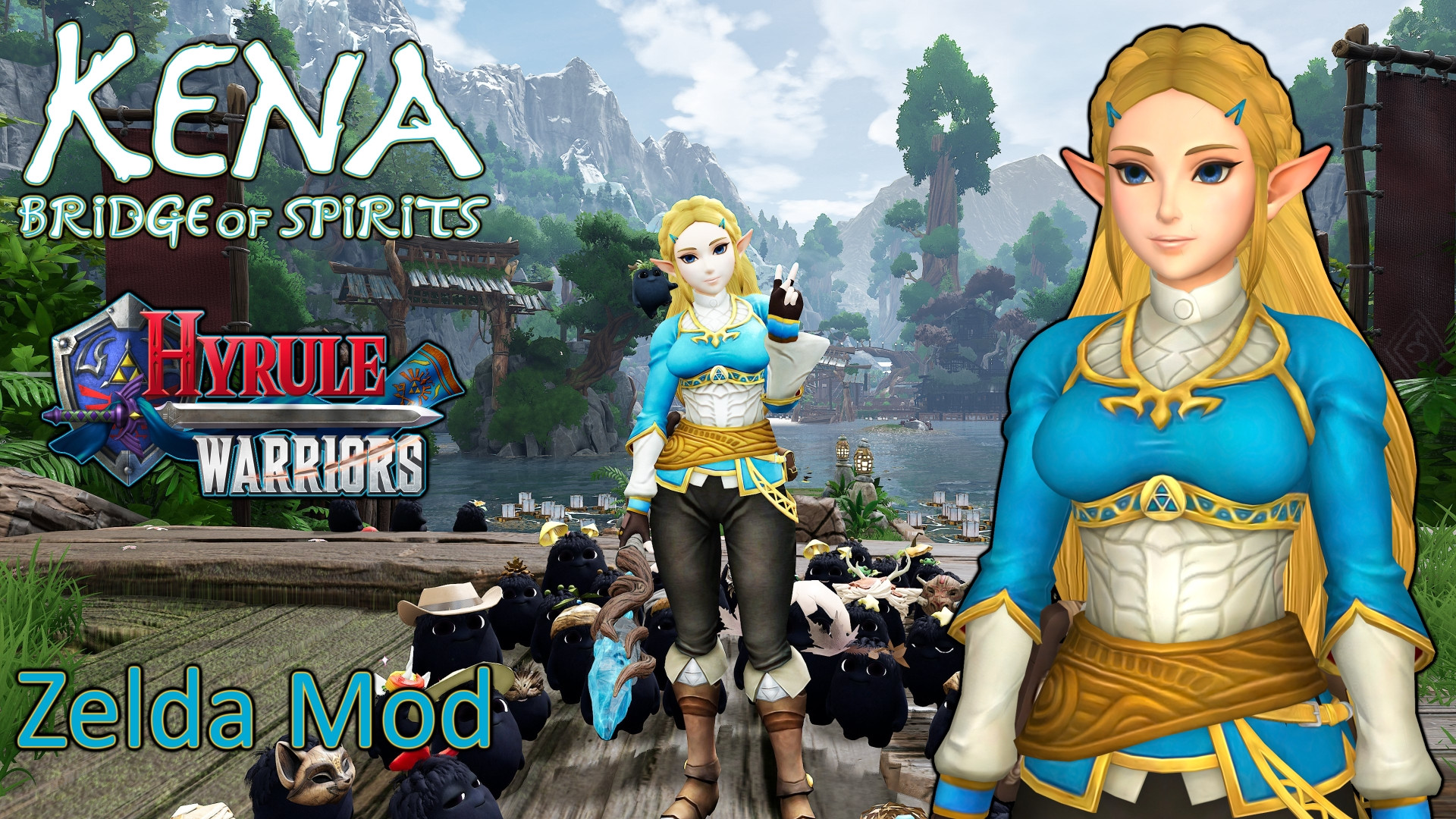 Kena Bridge of Spirits Zelda BOTW Mod Mod for Kena: Bridge of Spirits | KenaBofS Mods