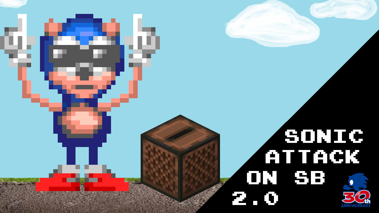 Sonic from Sonic Attack (2.0) Mod for Boll Deluxe | BDX Mods