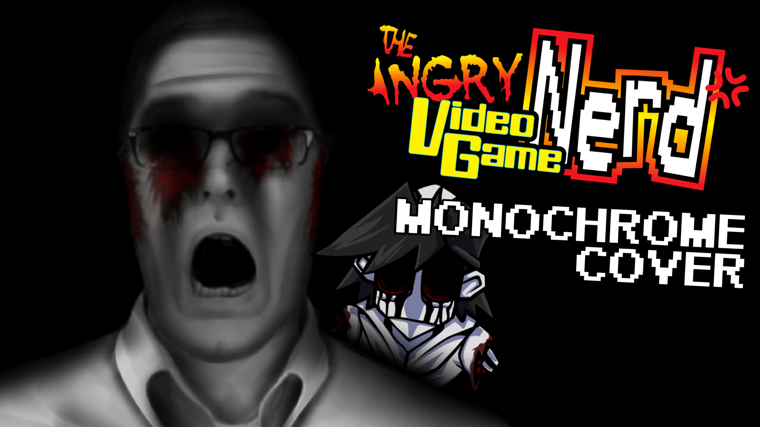 AVGN Monochrome Cover/Reskin Mod for Friday Night Funkin' | FNF Mods