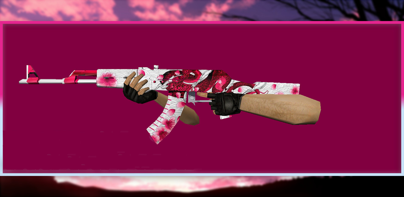 AK47 - Poison Sakura Mod for Counter-Strike 1.6 | CS1.6 Mods