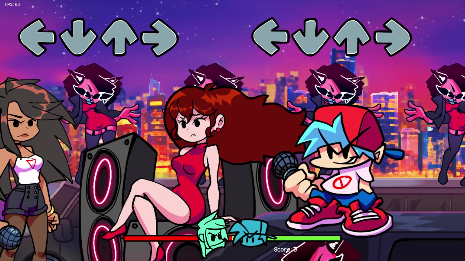 vs ex GF phyche engine port + rechart Mod for Friday Night Funkin ...