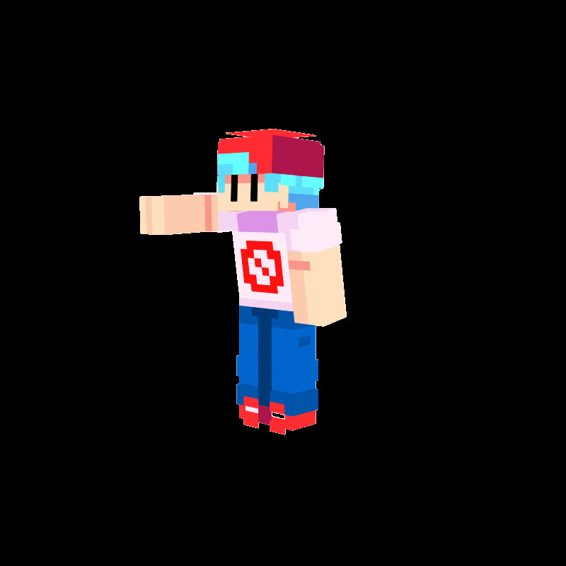 Mineraft Boyfriend Spritesheet & XML [Friday Night Funkin'] [Mods]
