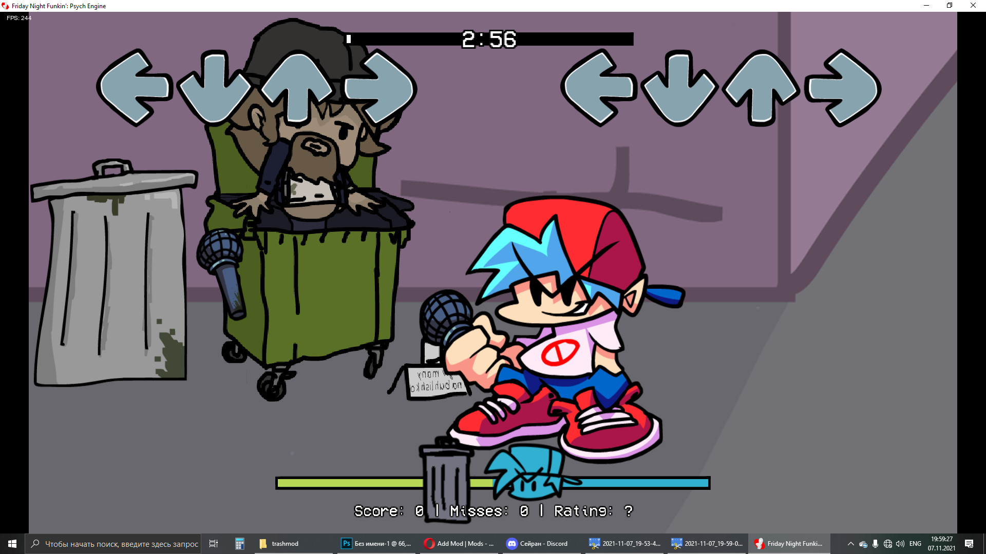 [SENSITIVE CONTENT] vs trashcan full week Mod for Friday Night Funkin' | FNF Mods